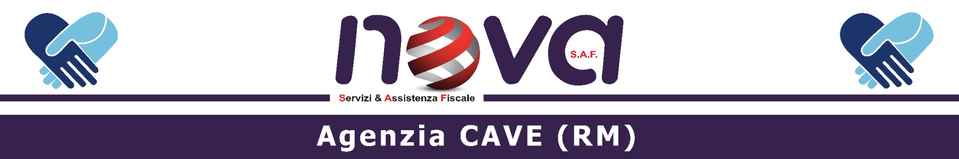 Logo Vettoriale Ag Cave (RM) :: Nova servizi assistenza fiscale